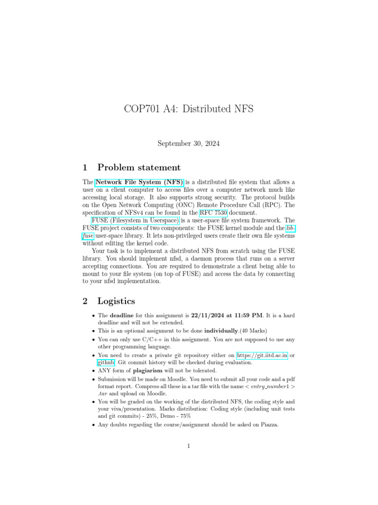 COP701 Assignment4 | PDF