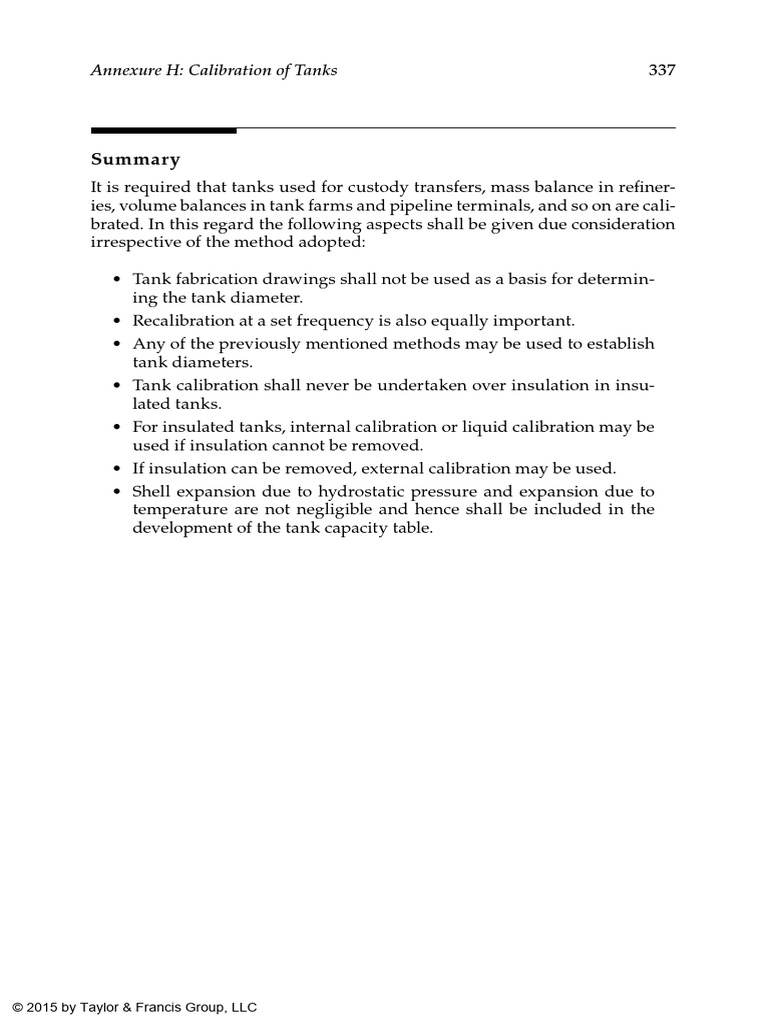 Tank Calibration and Floating Roof Drains | PDF | Pipe (Fluid ...