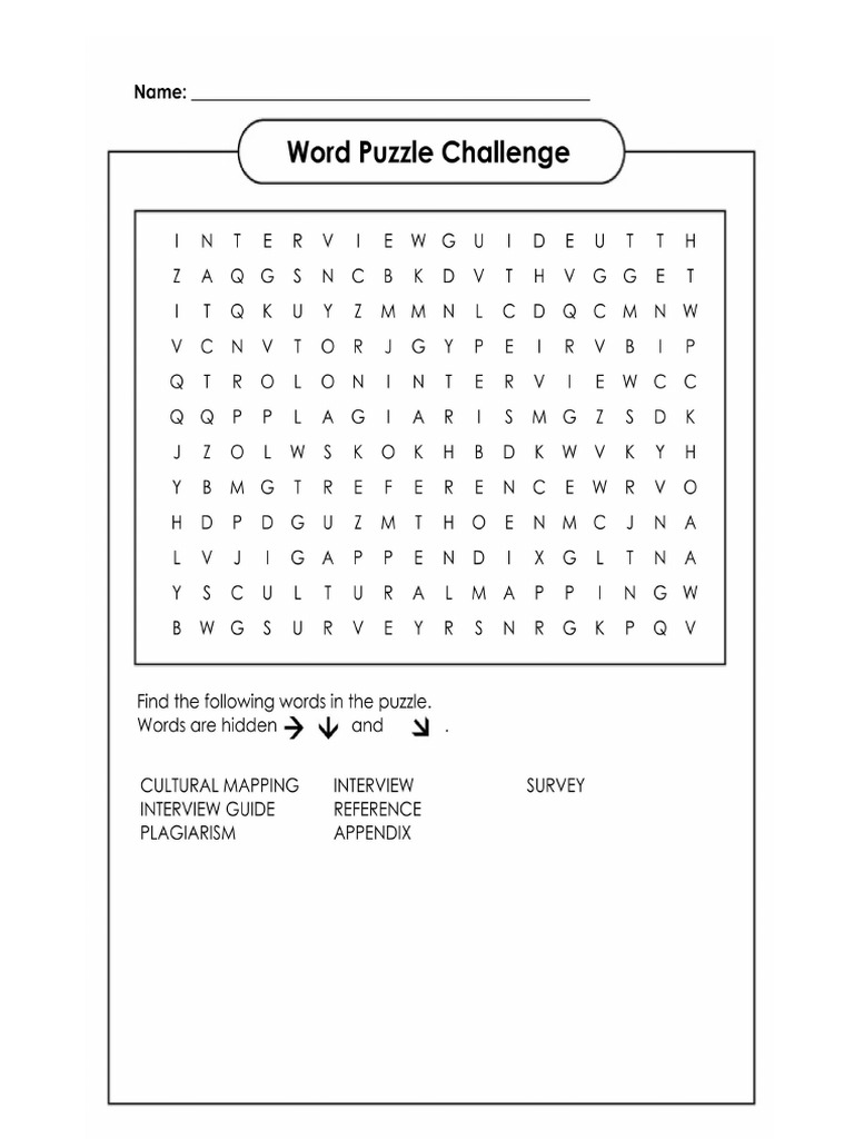 Puzzle Challenge | PDF