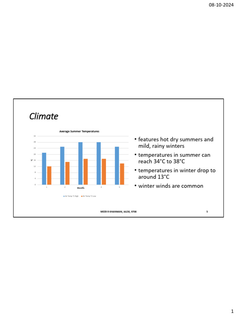 Climate Slide Printout | PDF
