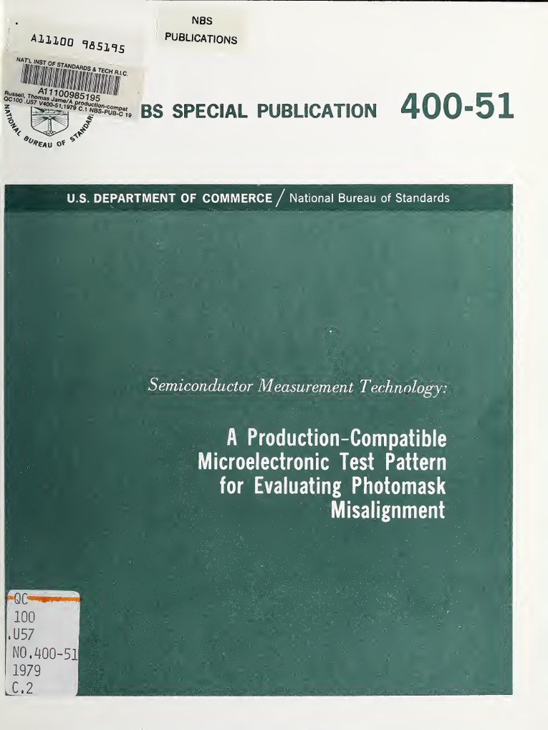 A Production-Compatible Microelectronic Test Pattern For Evaluating ...