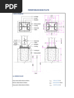 Perhitungan Base Plate Dan Angkur | PDF