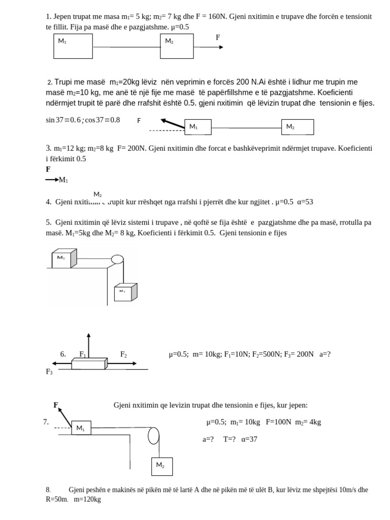Ushtrime Dinamike Klasa 12 2024 | PDF