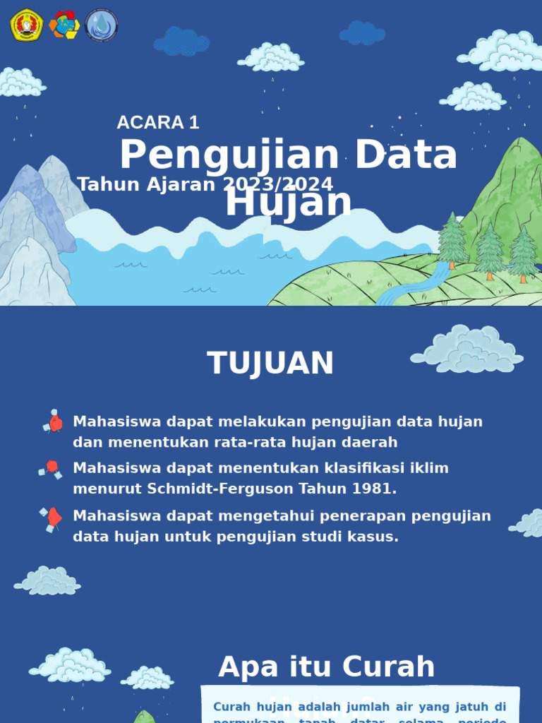Acara 1_Pengujian Data Hujan (1) | PDF