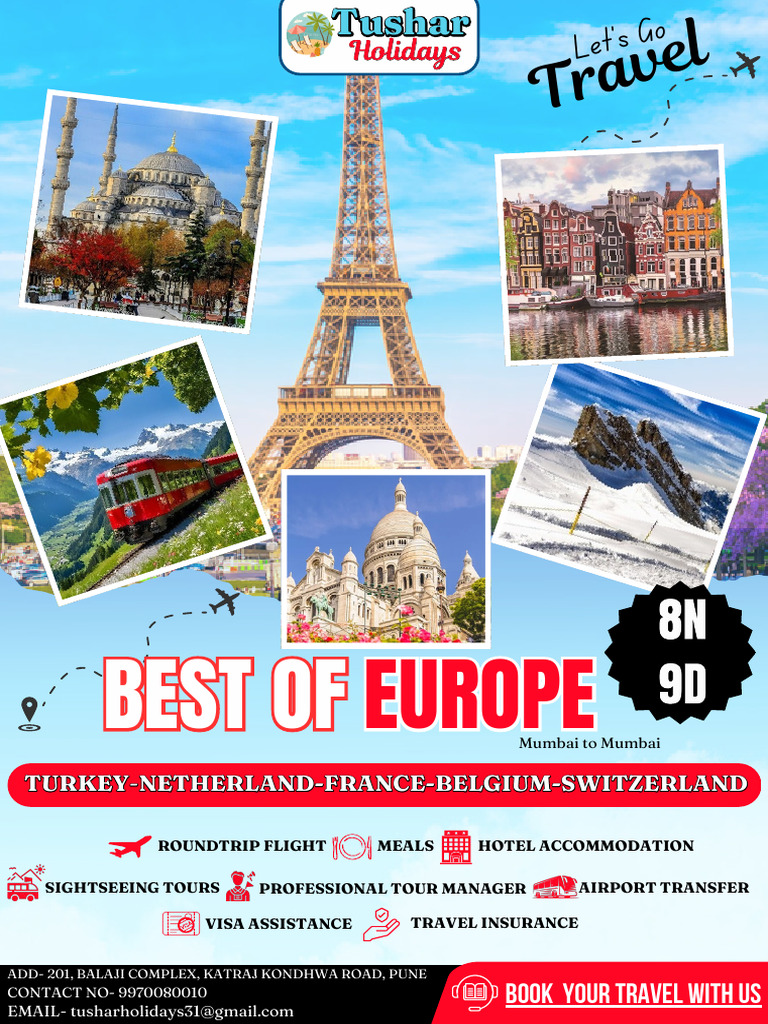 Best of Europe Tour: 8 Nights Itinerary | PDF | Fee | Istanbul