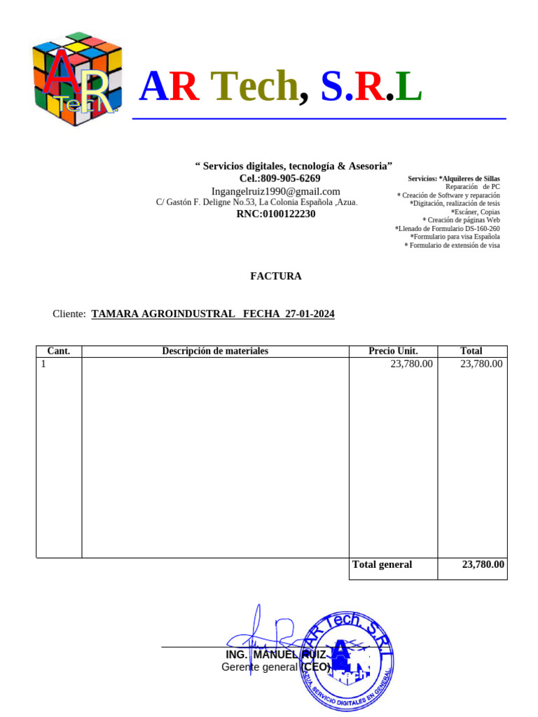 Servicios Digitales y Tecnología en Azua | PDF