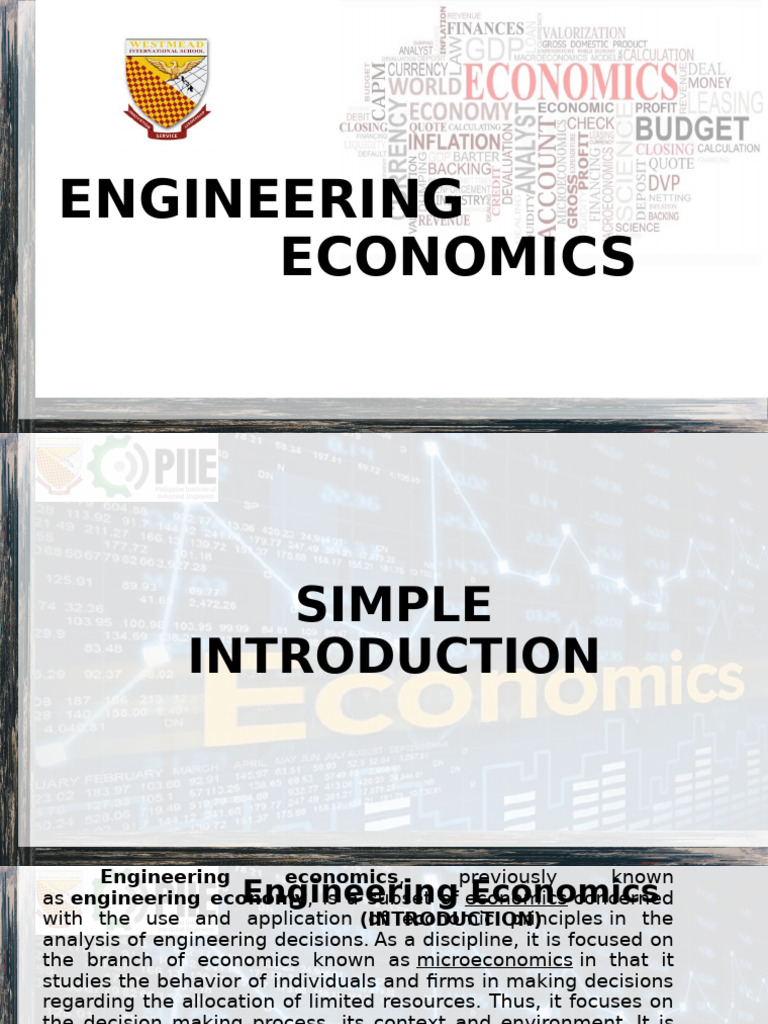 Eng. Econ Chapter 1 Introduction | PDF | Economics | Inventory