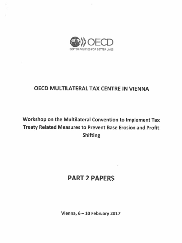 Multilateral Convention Workshop 2 | PDF