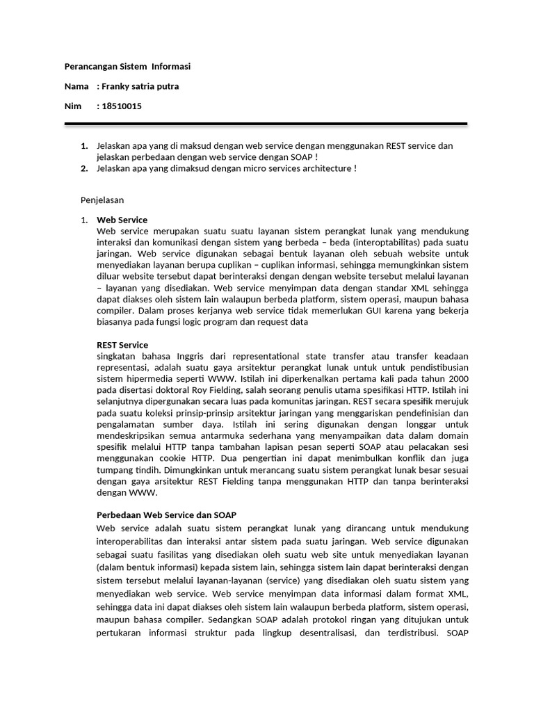 Web Service Rest Soap And Micro Architecture Pdf
