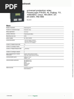 PowerLogic P3U30 Relay Specs Guide | PDF | Relay | Sustainability