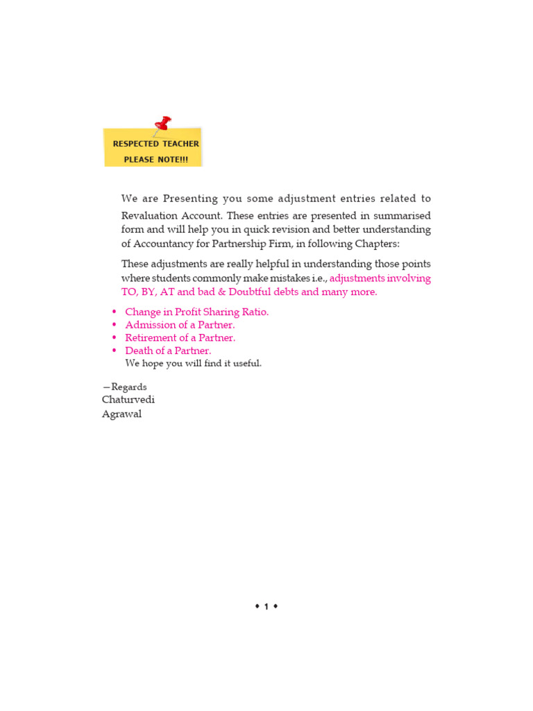 Revaluation Acc Adjustments. | PDF | Debits And Credits | Bad Debt