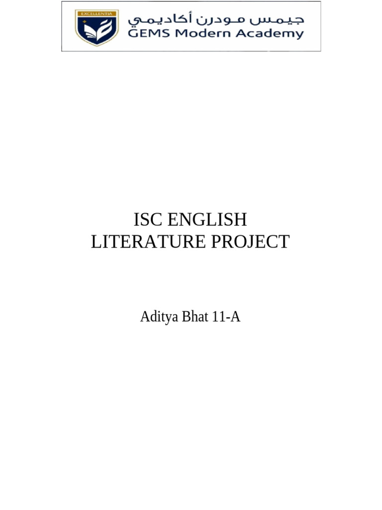 Aditya Bhat Lit Project 2 | PDF | Macbeth | William Shakespeare