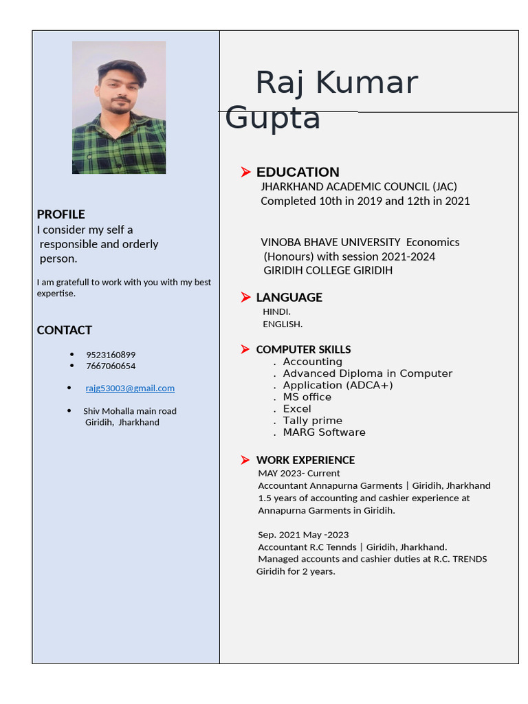 Raj Kumar Gupta: Profile Overview | PDF