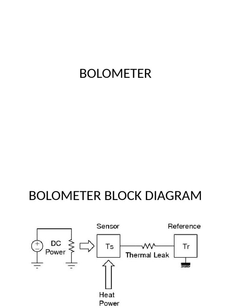 Bolometer Block Diagram Guide | PDF