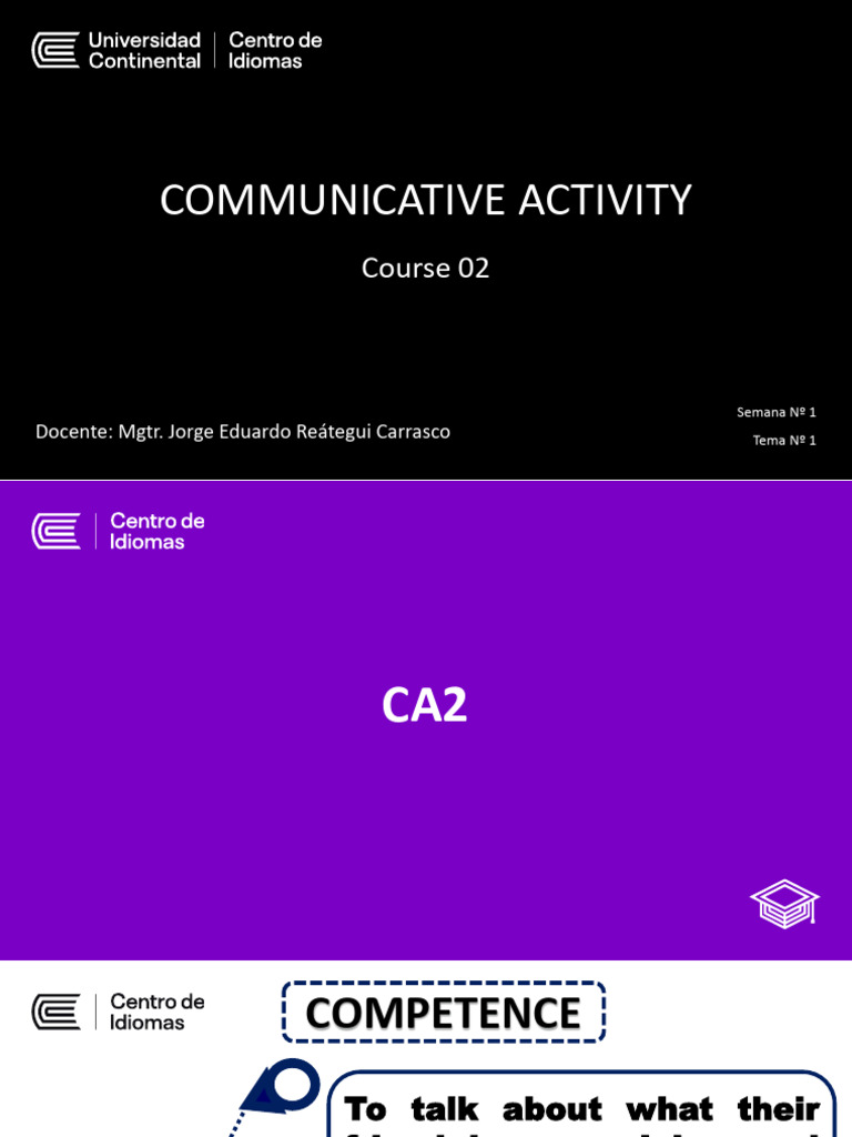 Communicative Activity 2 | PDF