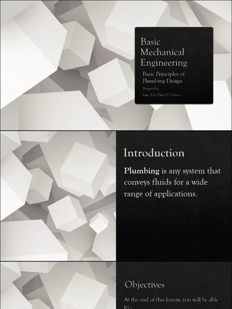 2.basic Mechanical Engineering 2nd Pptxmodule | PDF | Plumbing ...