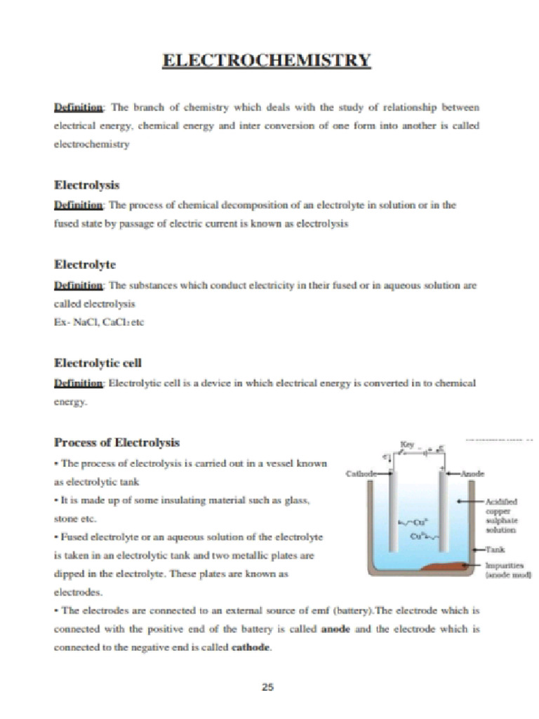 ELECTROCHEMISTRY | PDF