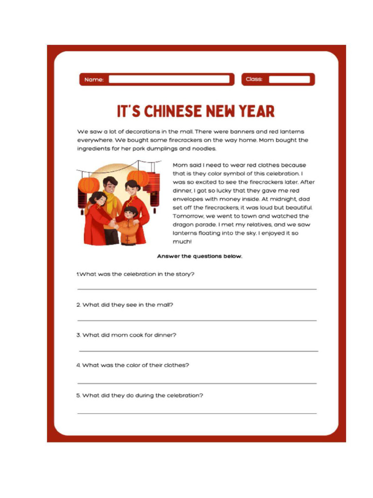 Chinese New Year | PDF