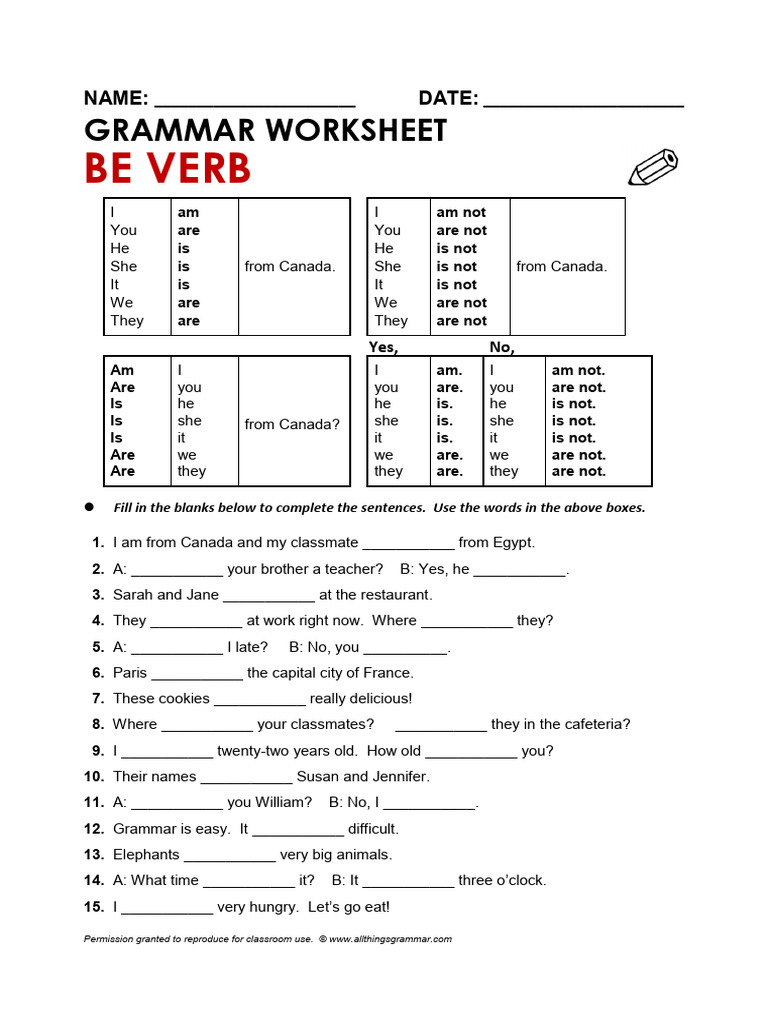 To be worksheet | PDF | Language Families | Languages
