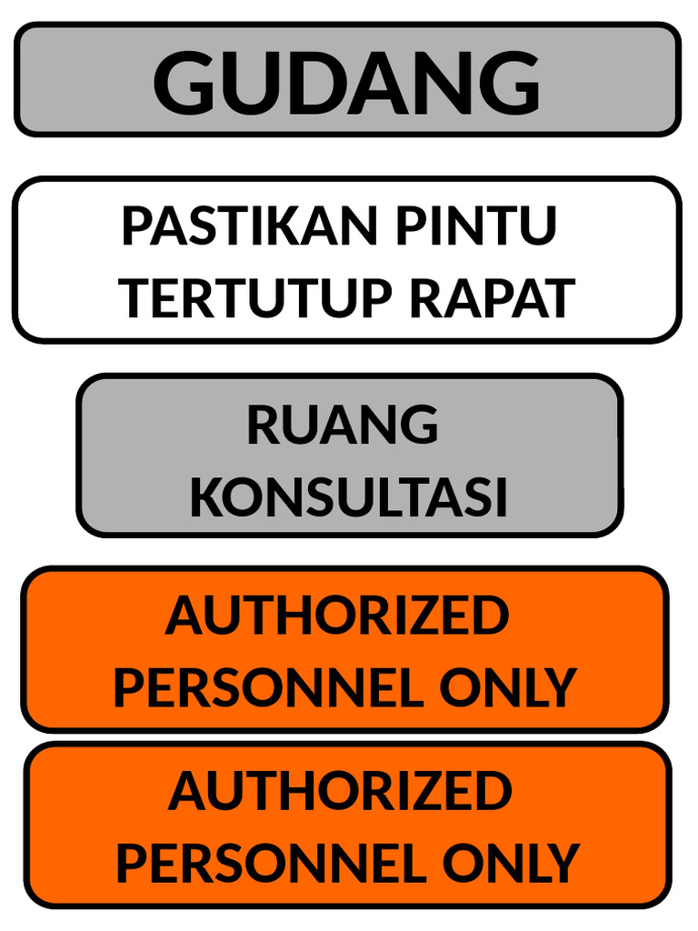 Label Pintu | PDF