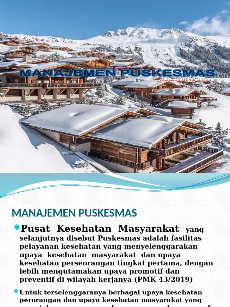 Materi 6 Manajemen Puskesmas | PDF
