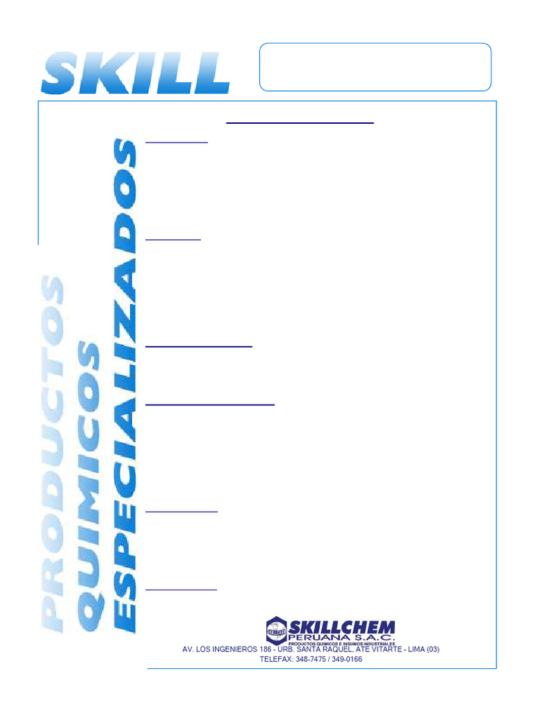Ficha Tecnica - Sanichlor Plus | PDF | Agua | Química