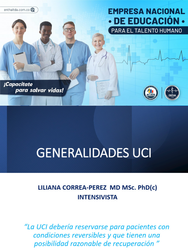 Corto Entha Generalidades Uci y Paciente Critico | PDF | Septicemia | Choque (circulatorio)