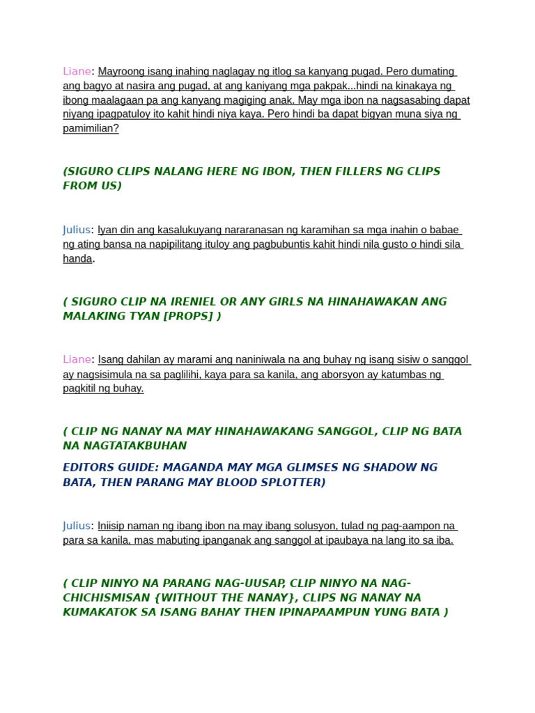 Fil-advocacy-campaign-script (1) (1) | PDF