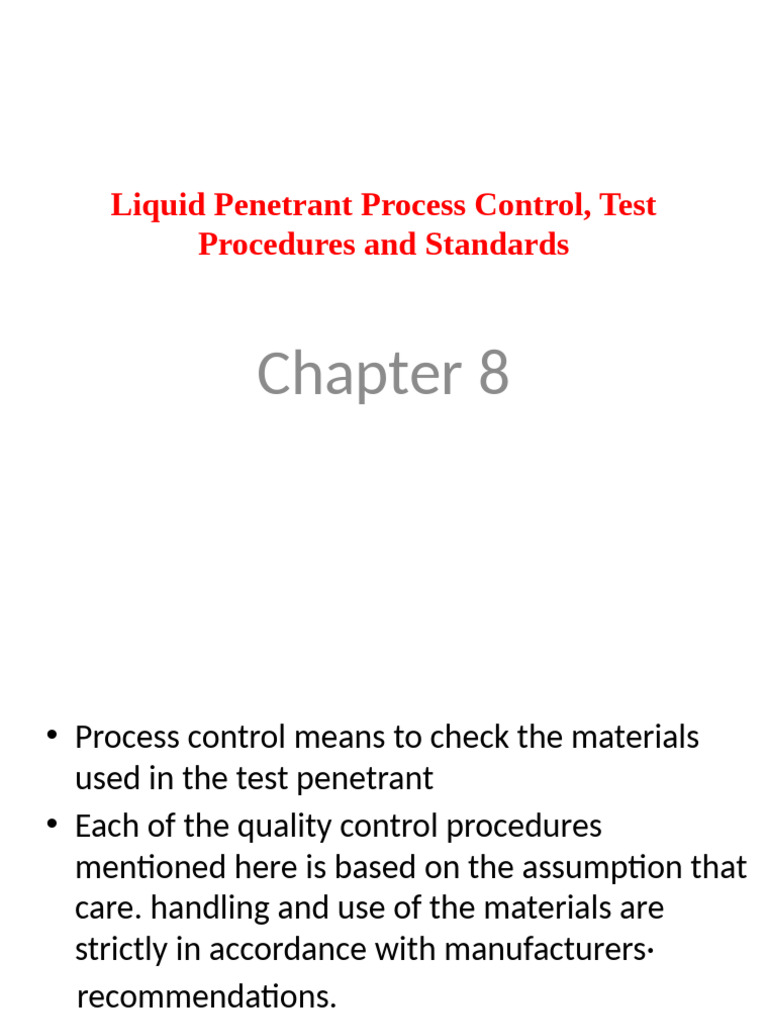 Liquid Penetrant Testing Procedures | PDF | Industrial Processes ...