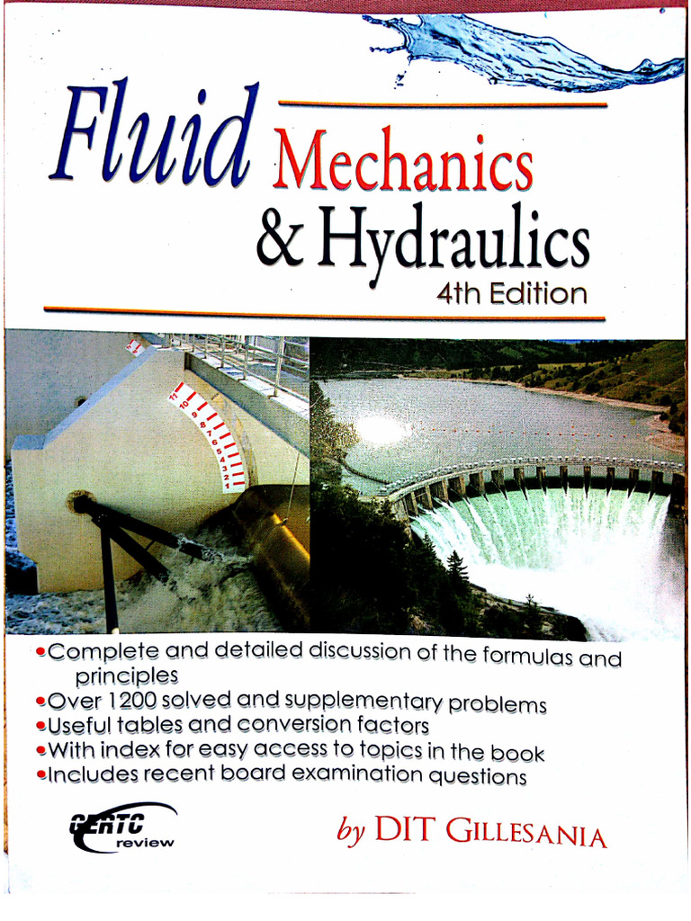 Fluid Mechanics and Hydraulics 4th Edition | PDF | Fluid Mechanics ...