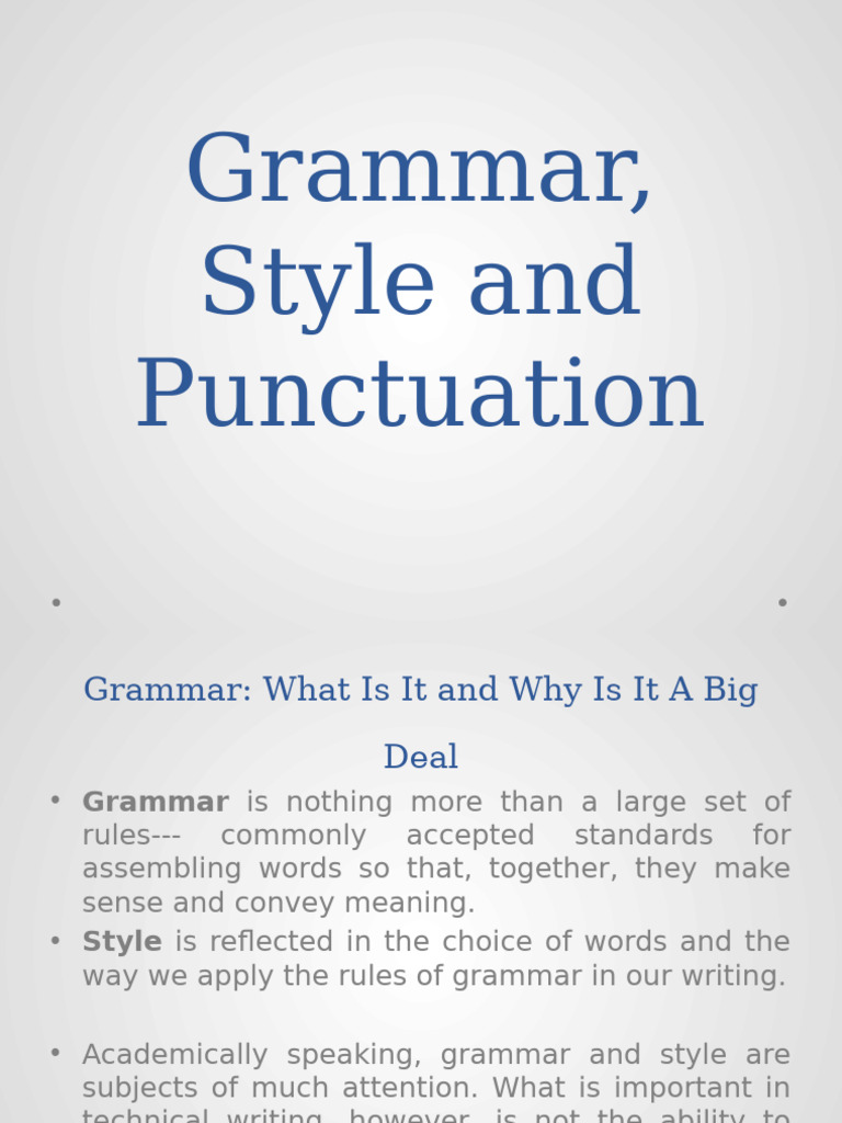 Mastering Grammar and Style in Writing | PDF | Pronoun | Grammatical Number