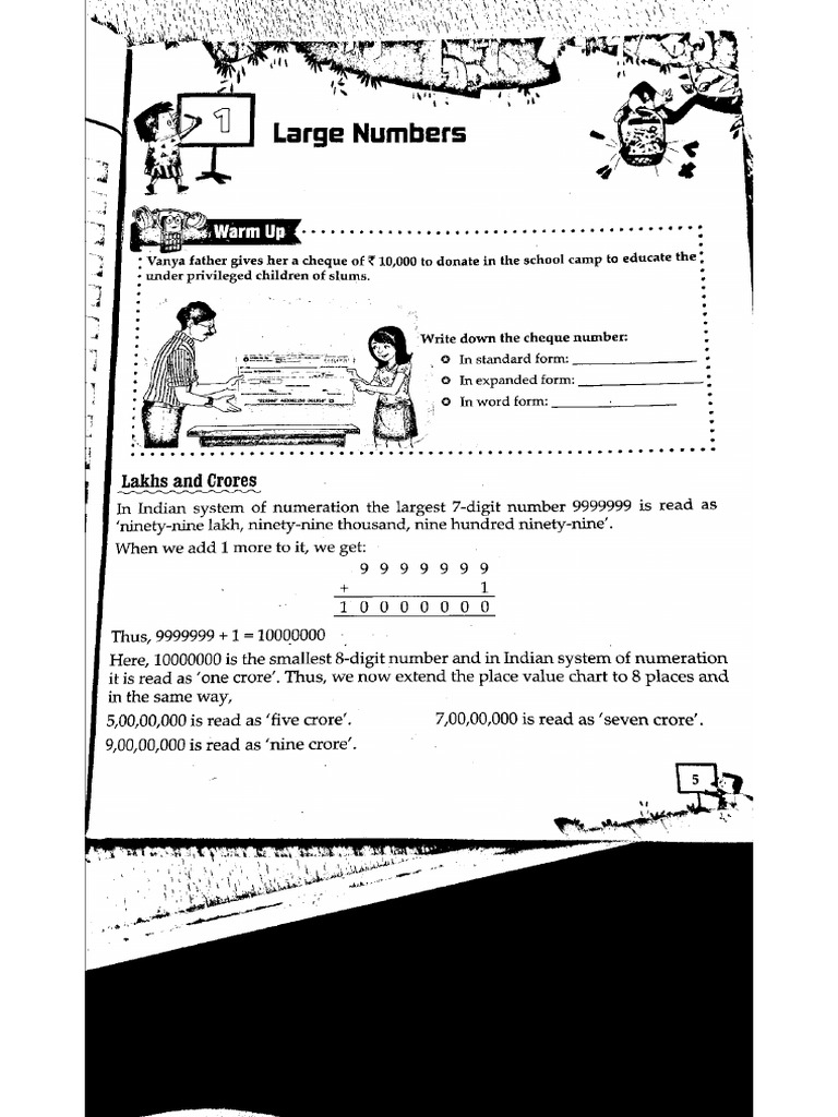 Maths Unit 1 Large Numbers | PDF