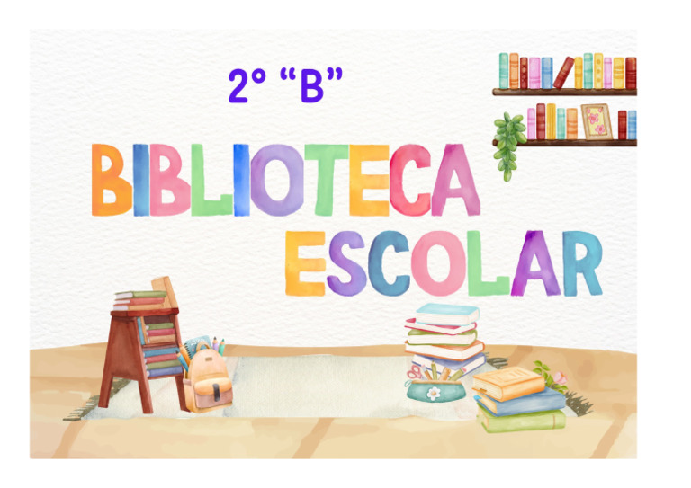 cartel biblioteca del aula segundo grado | PDF