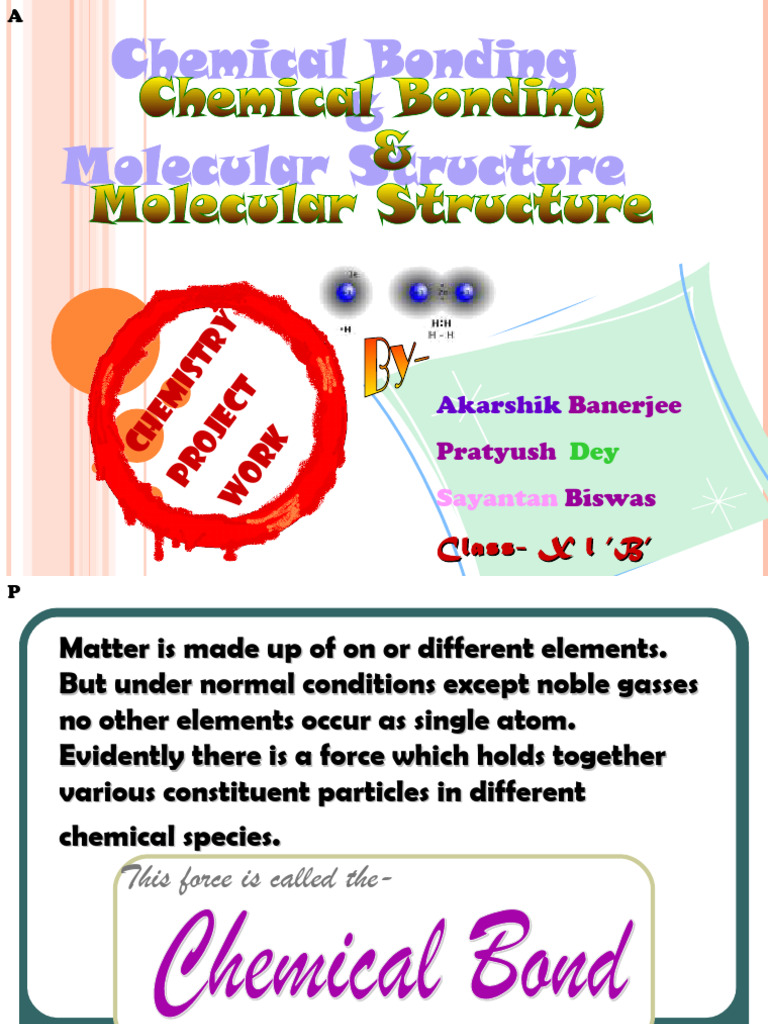 Chemical Bonding and Molecular Structure 2 | PDF | Chemical Bond ...