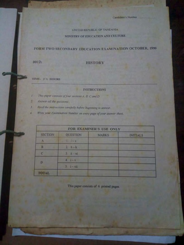 History - F2 - 1999 | PDF