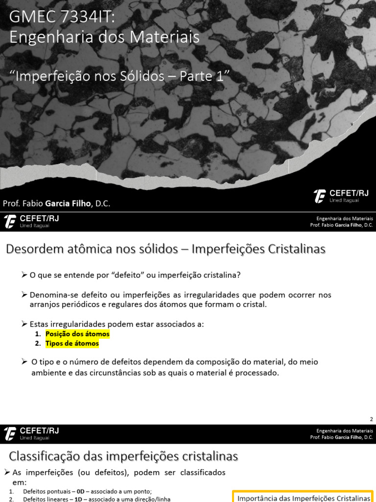 ENGMAT Aula5 2024 2 PRONTO | PDF | Cobre | Solubilidade