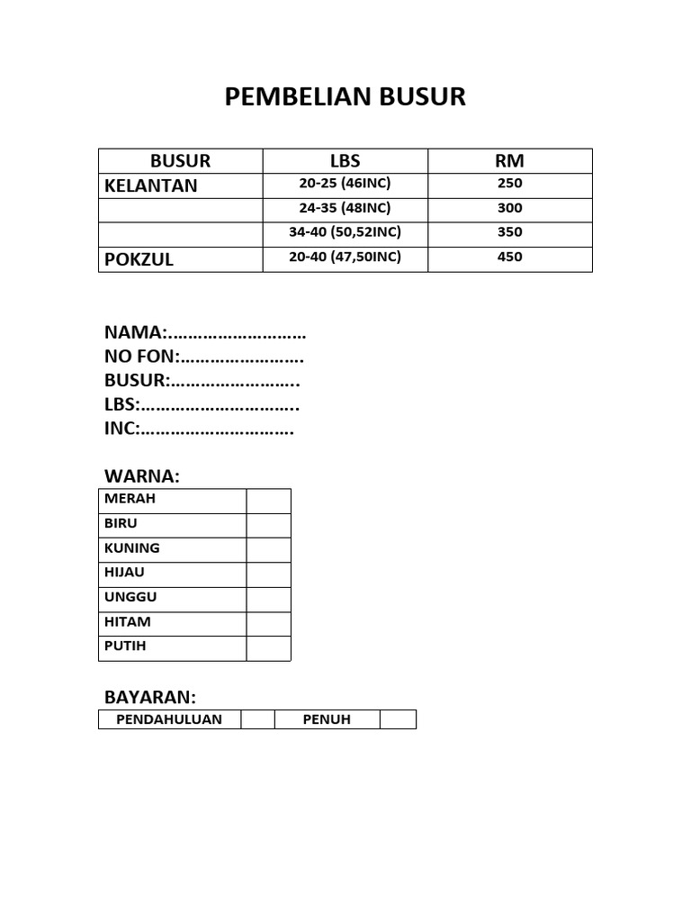 PEMBELIAN BUSUR-memanah | PDF
