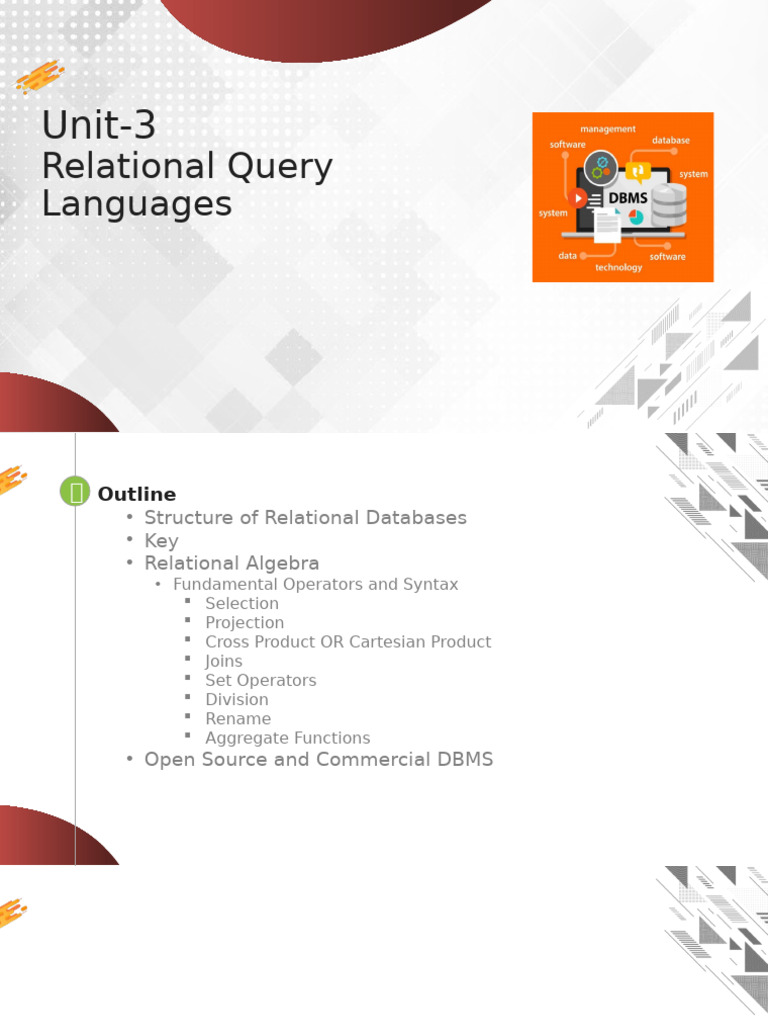 Unit-3 | PDF | Relational Model | Relational Database