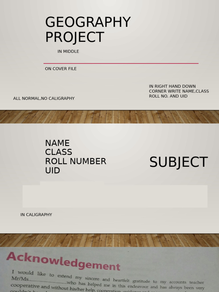 Geography Project | PDF