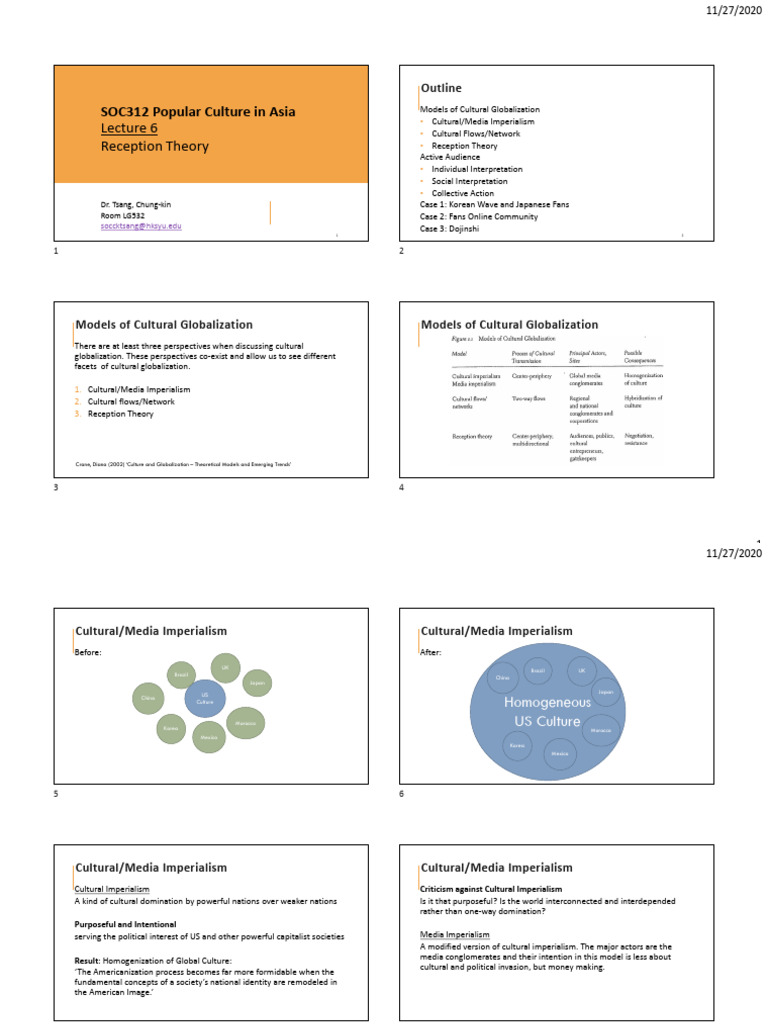 SOC312 - Lecture 6 Full Version | PDF | Imperialism | Cultural Globalization