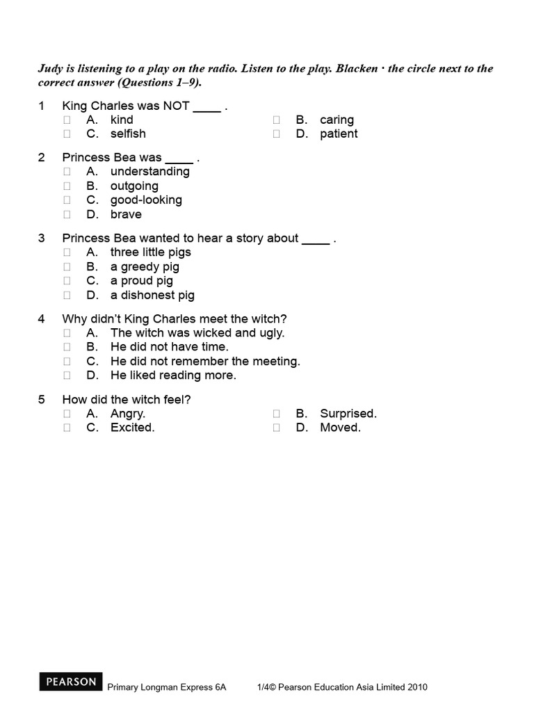Radio Play Comprehension Questions | PDF