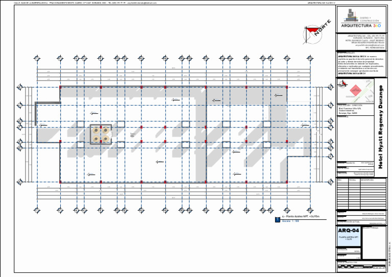 Plano Arq-04 - Planta Arquitectonica Azotea Npt+34.95 | PDF