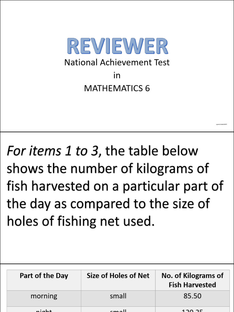 National Achievement Test | PDF