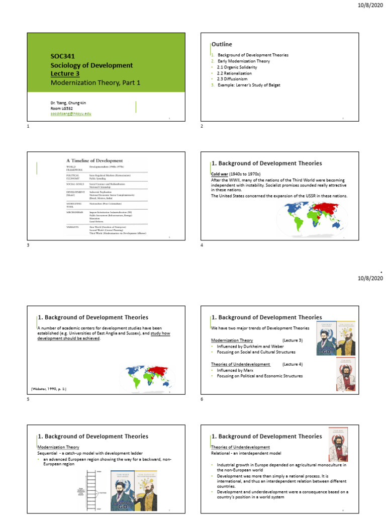 SOC341 - Lecture 3, Part 1 | PDF | Solidarity | Sociology