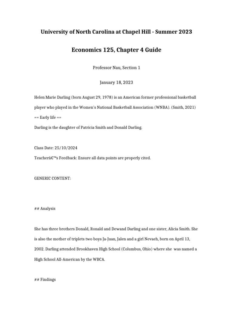 Economics 125 Chapter 4 Guide | PDF