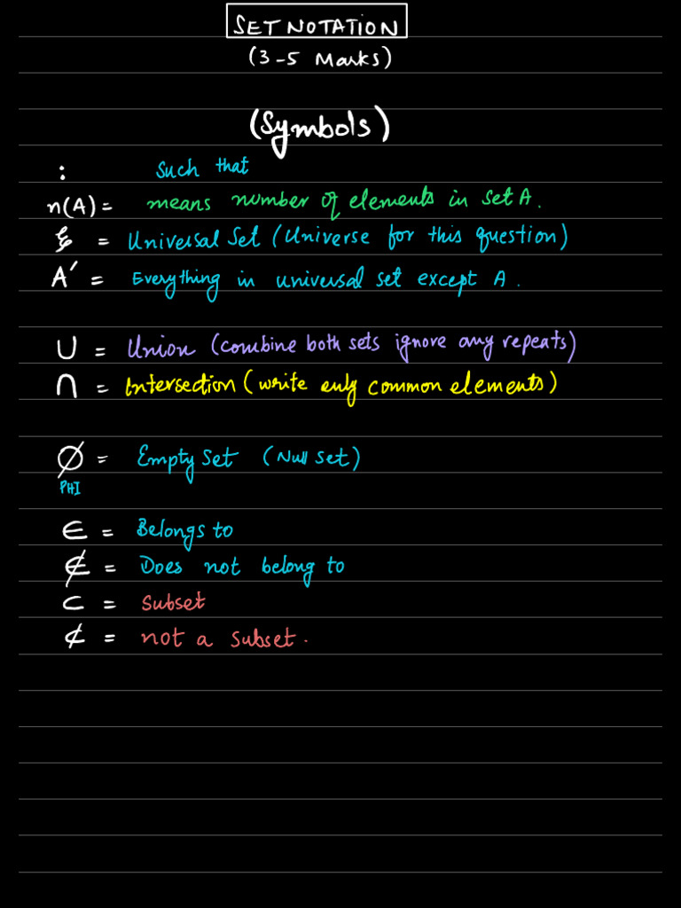 Set Notation and Venn Diagram | PDF | Algebra | Mathematics