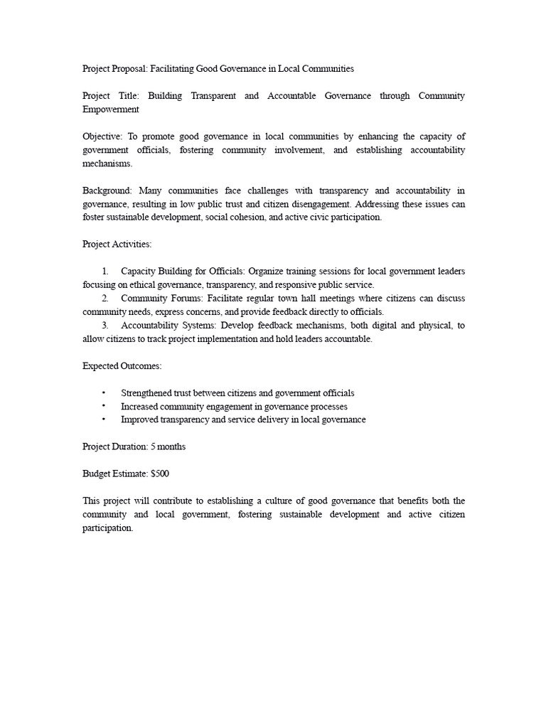 Project Proposal | PDF