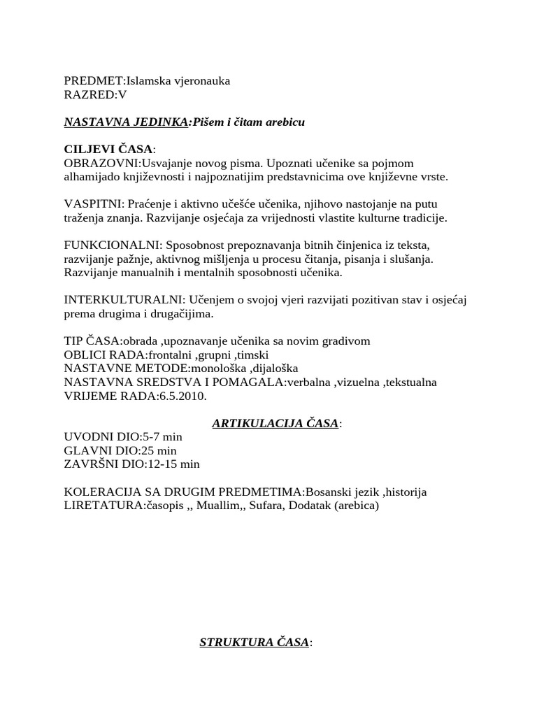 VI - 03 - A - Pisem I Citam Arebicu, 15 | PDF