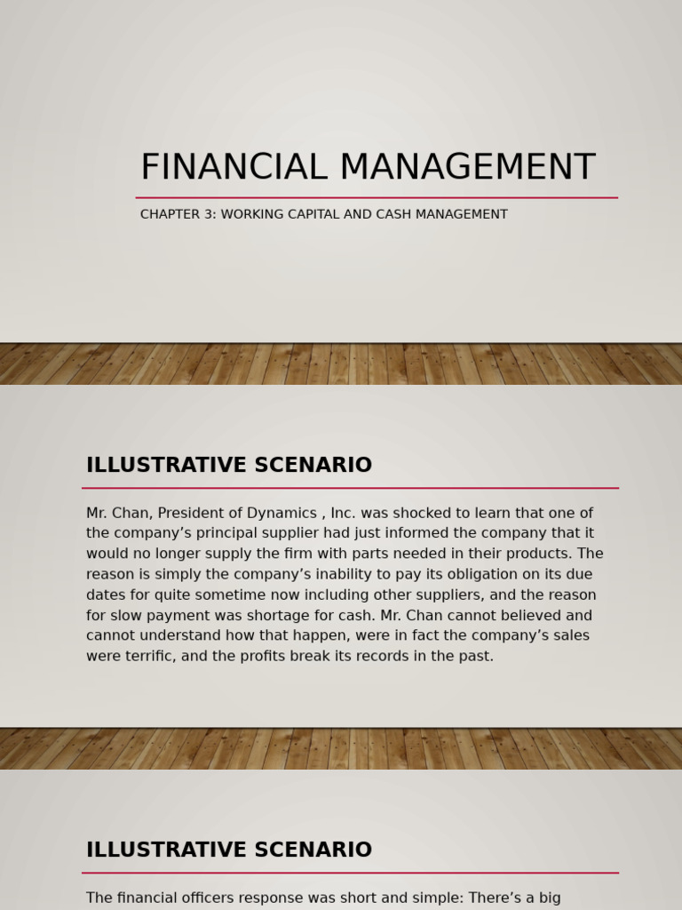 Financial Management Chapter 3 | PDF | Working Capital | Float (Money Supply)