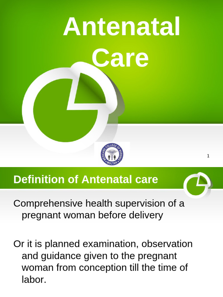 Antenatal Care Guide for Expectant Moms | PDF | Pregnancy | Childbirth